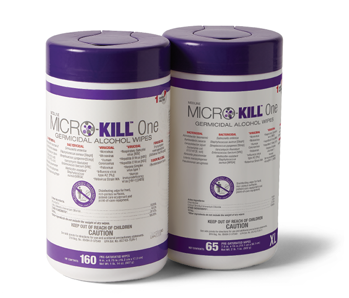 Micro-Kill One Germicidal Alcohol Wipes | Medline Industries, Inc.