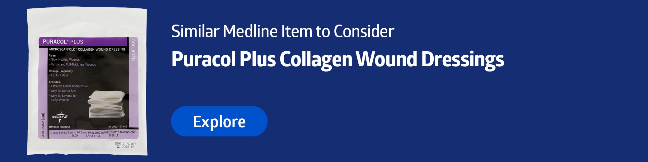 Fibracol Plus Collagen Wound Dressings with Alginate | Medline ...