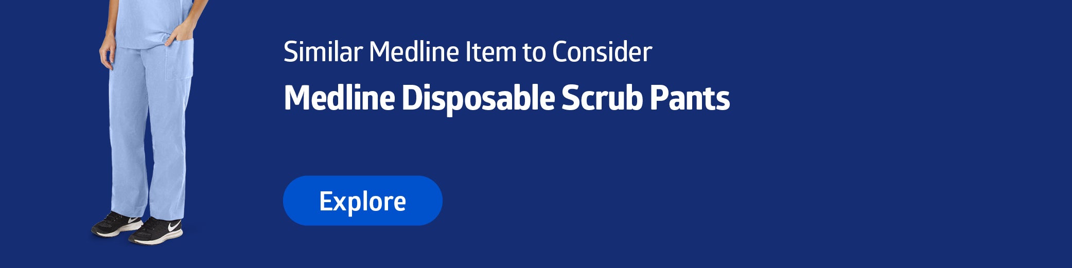 Fluid-Resistant Multilayer Spunbond Disposable Scrub Pants | Medline ...